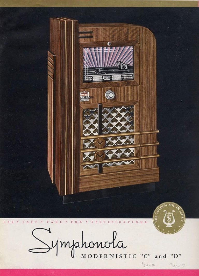 Seeburg Symphonola Modernistic Model C 1936 Restored Juke Box For Sale ...