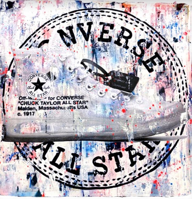 Seek One - Converse X Virgil - Mixed Media Art on Paper - Framed For ...