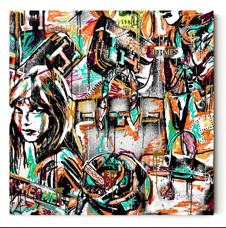 Seek One - Hermes - collage on wood For Sale at 1stDibs