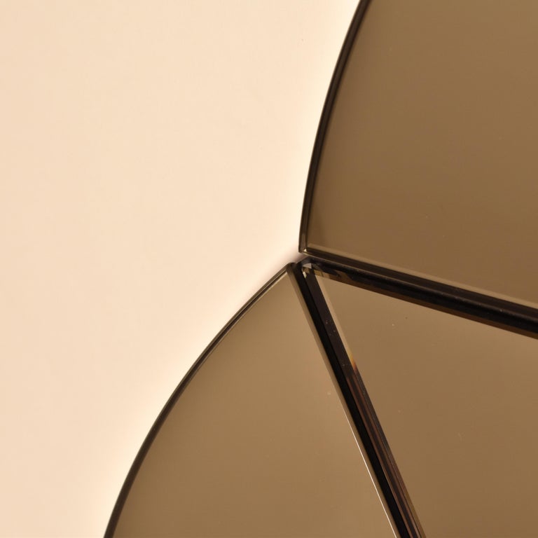 Segment Mirror, Modular Wall Mirror in Bronze, Custom Colors and ...