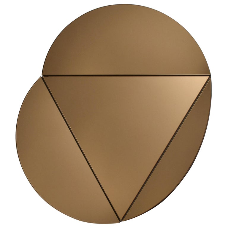 Segment Mirror, Modular Wall Mirror in Bronze, Custom Colors and ...