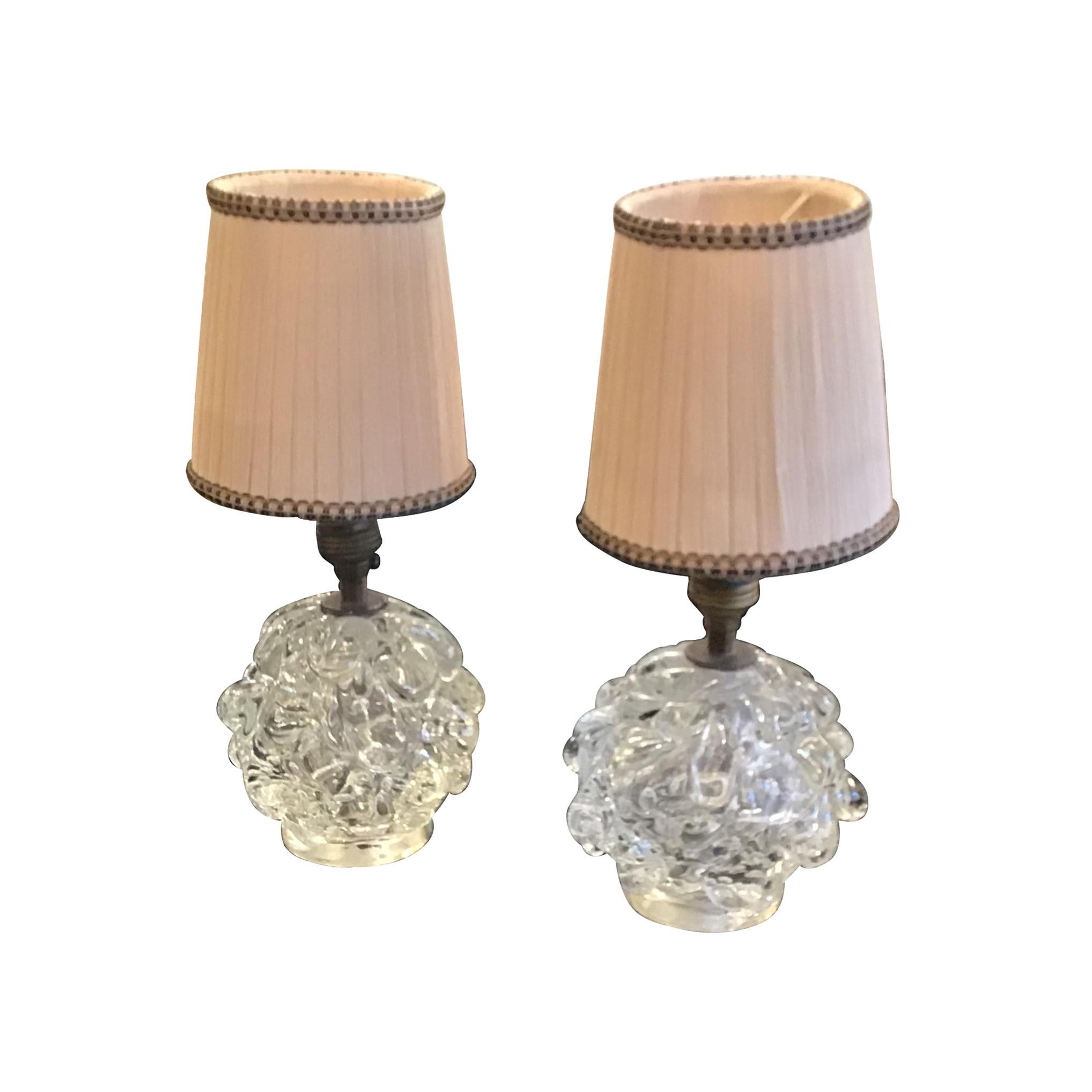 Seguso Murano Glass Lamp at 1stDibs