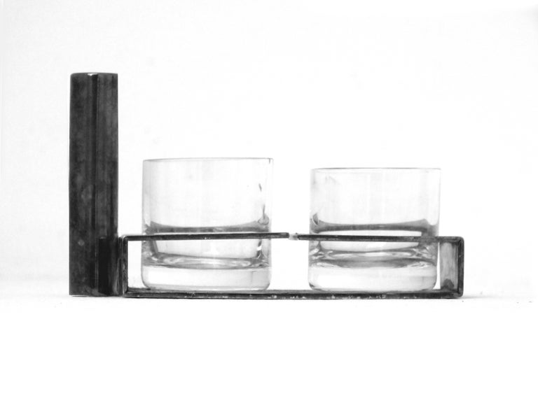Seguso Italy Design Liquor Glasses You and Me in Silverplate Years 30 ...