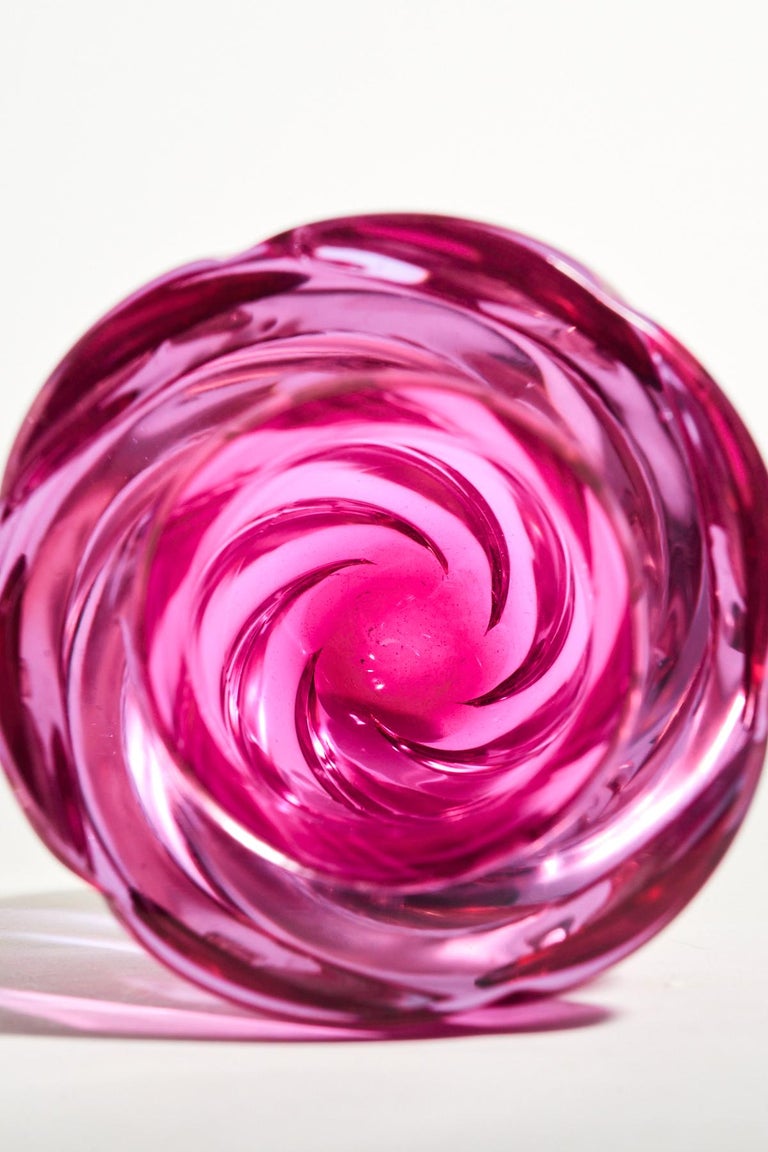 Seguso Murano Lavender/Fuchsia Vase For Sale at 1stDibs