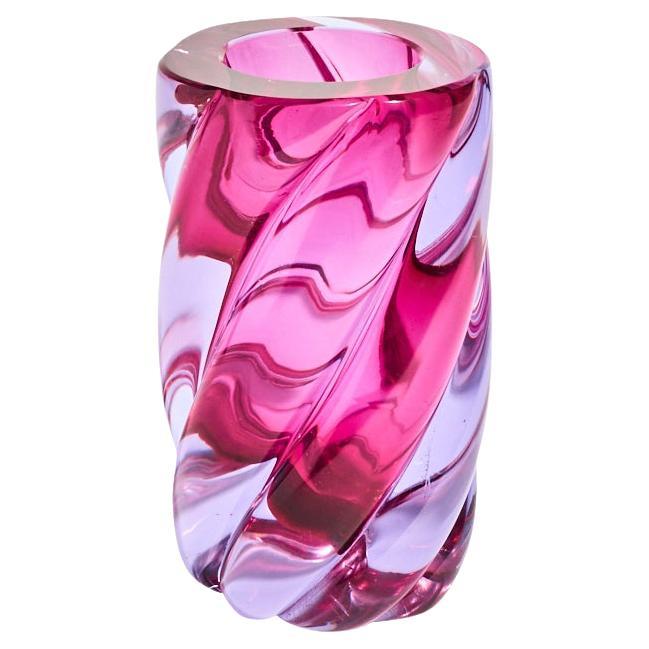 Lavender Glass Vase by Miye, 2005 For Sale at 1stDibs