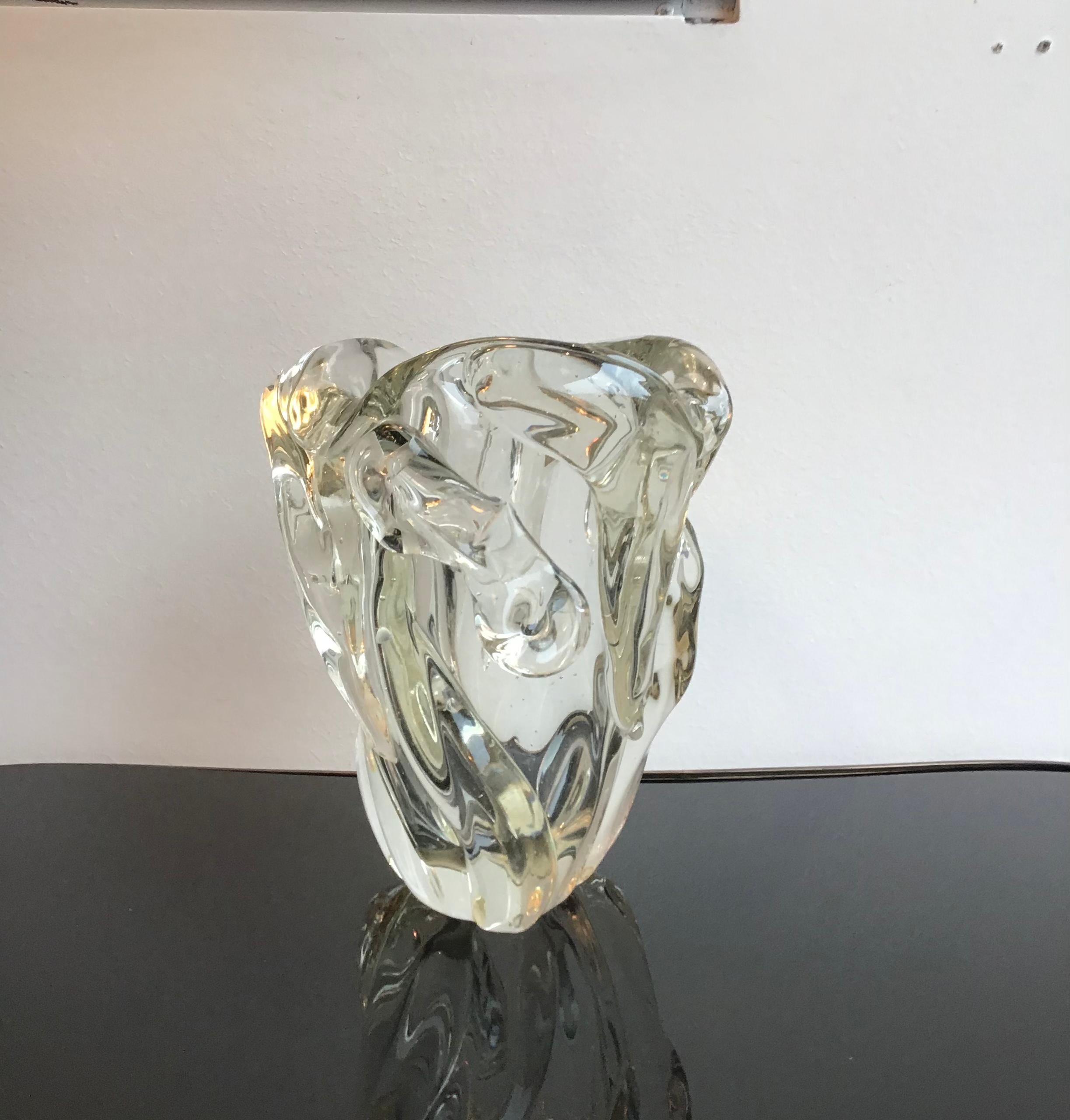 Seguso Vase Murano Glass, 1950, Italy at 1stDibs