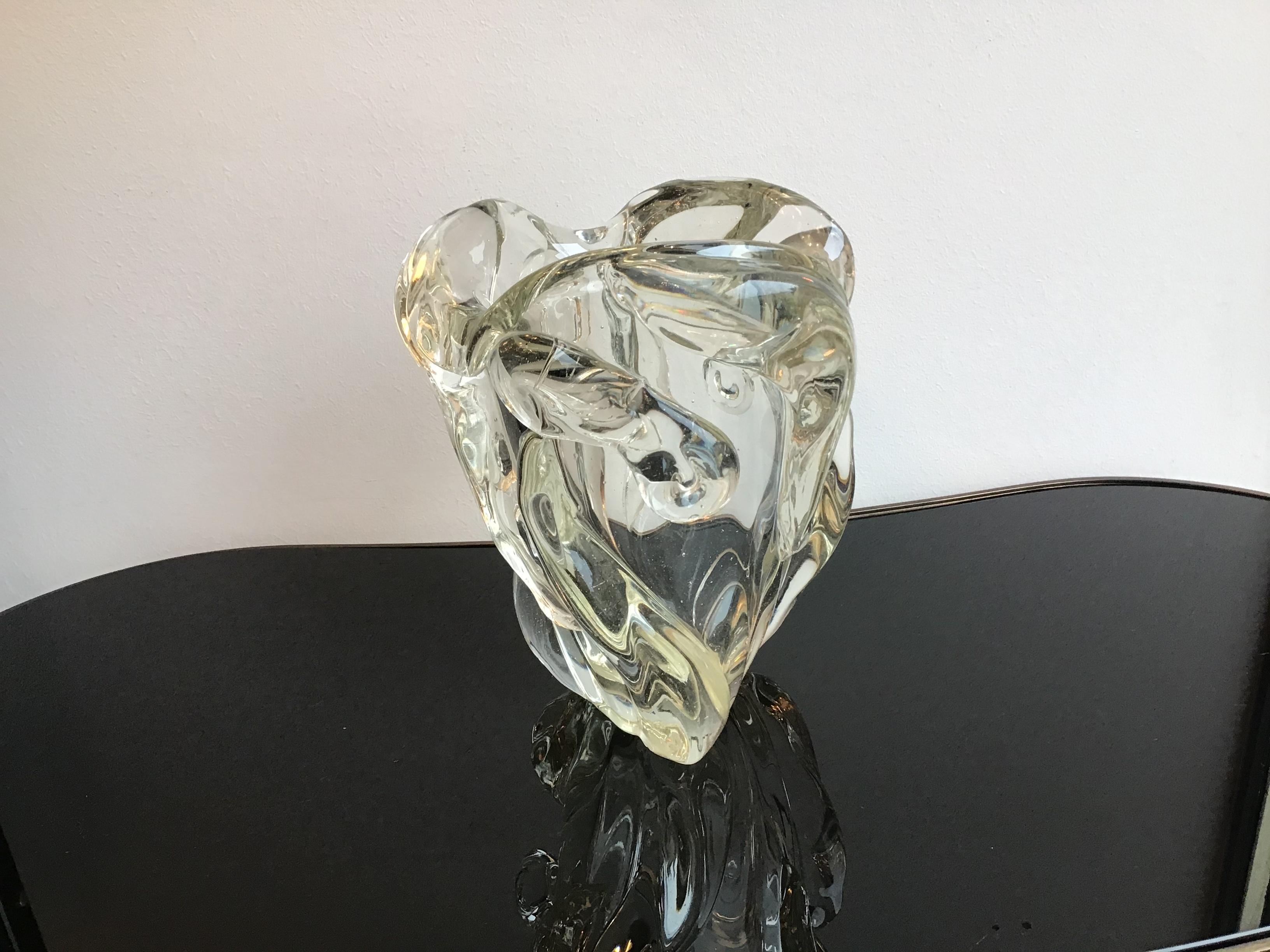 Seguso Vase Murano Glass, 1950, Italy at 1stDibs