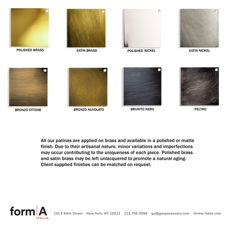 Sei Ceiling Light by form A- Bronzo Ottone Finish For Sale at 1stDibs