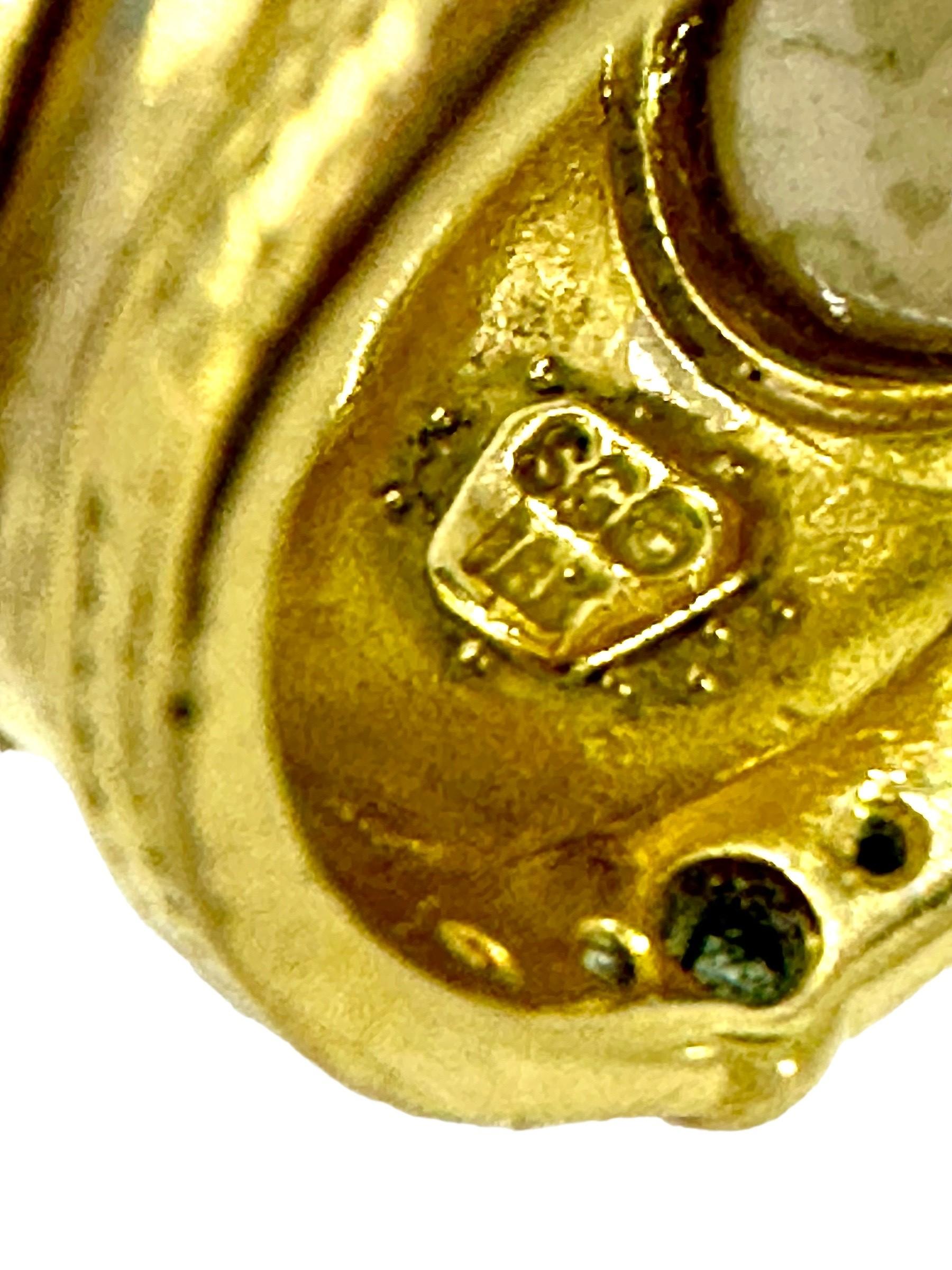 Seiden Gang Gold, Diamond and White Onyx Fashion Ring at 1stDibs ...