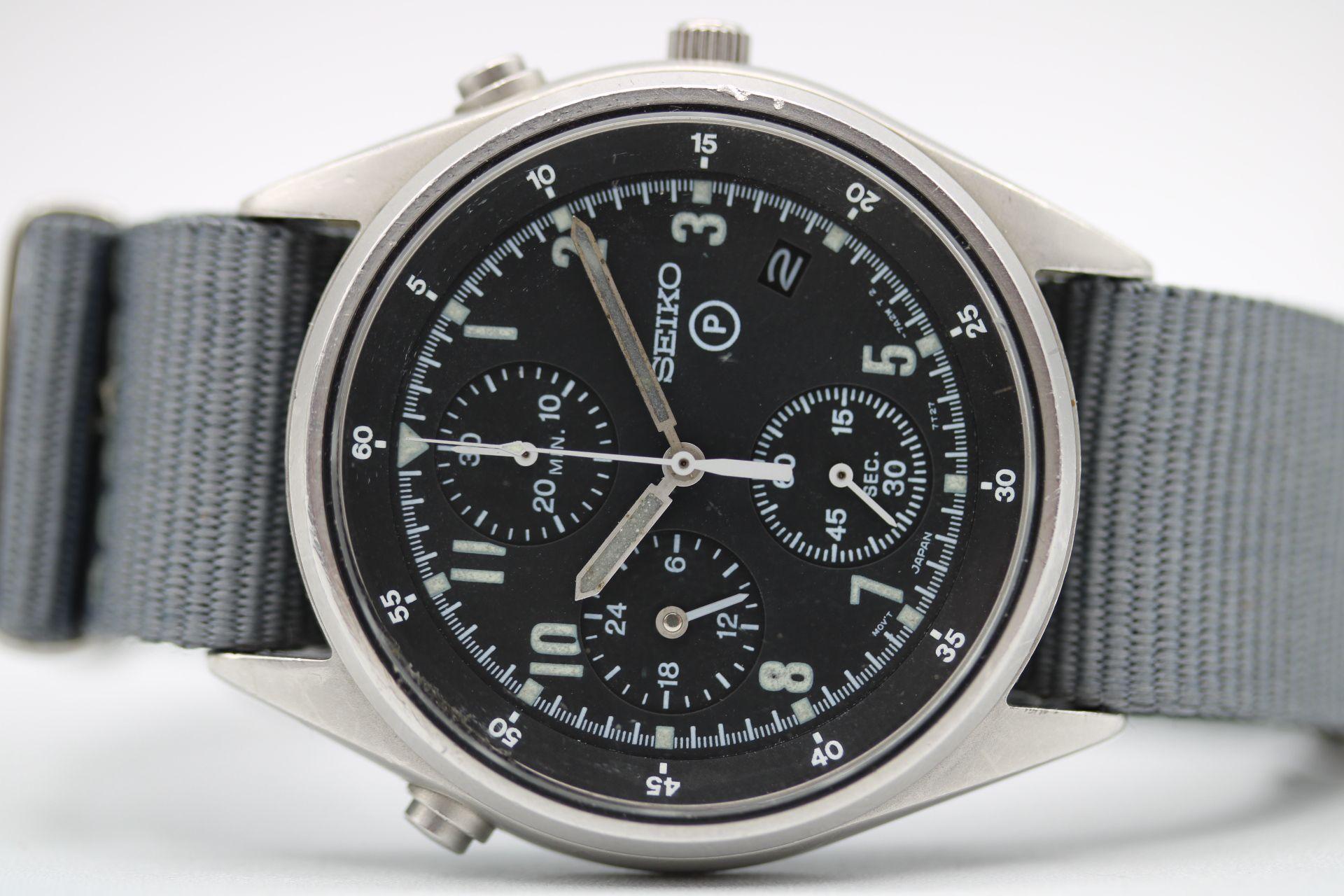 Seiko British Military Chronograph Gen 2 7T27‑7A20 – 38mm – RAF Issued ...