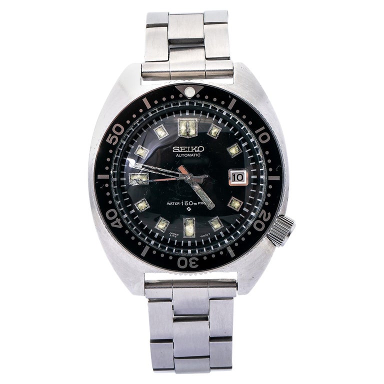 Seiko Divers 6105-8000, Black Dial, Certified and Warranty For Sale at ...