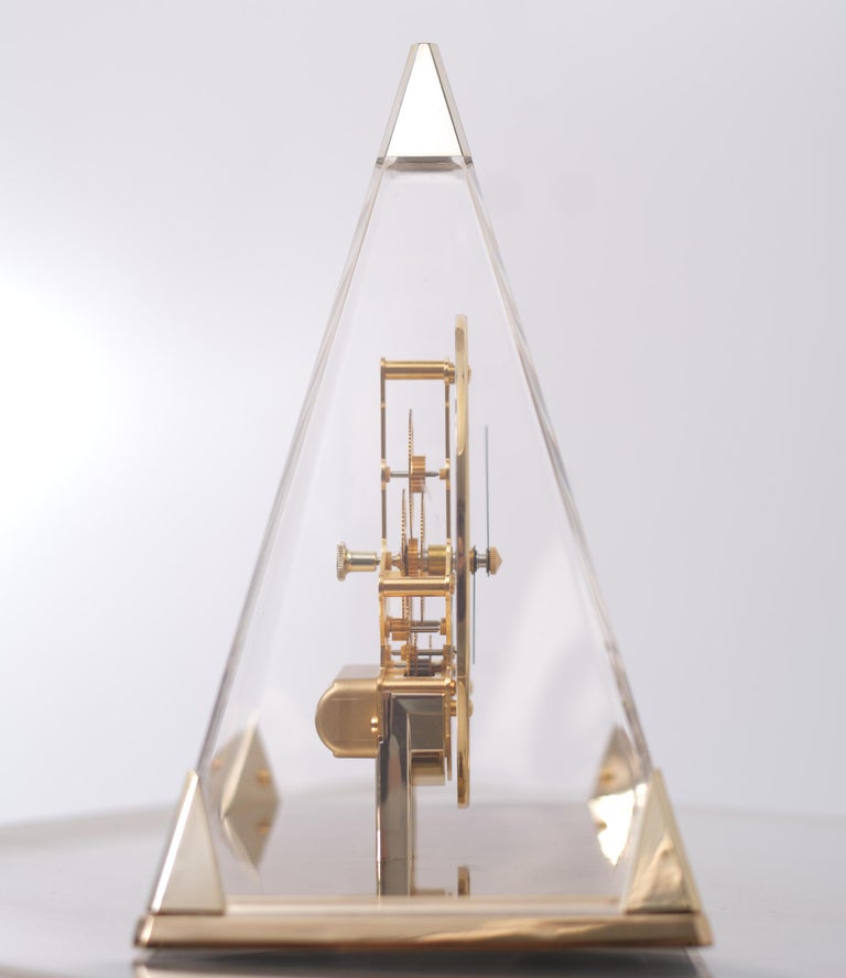 Seiko Quarts Pyramid Skeleton Clock 1980s Japan at 1stDibs