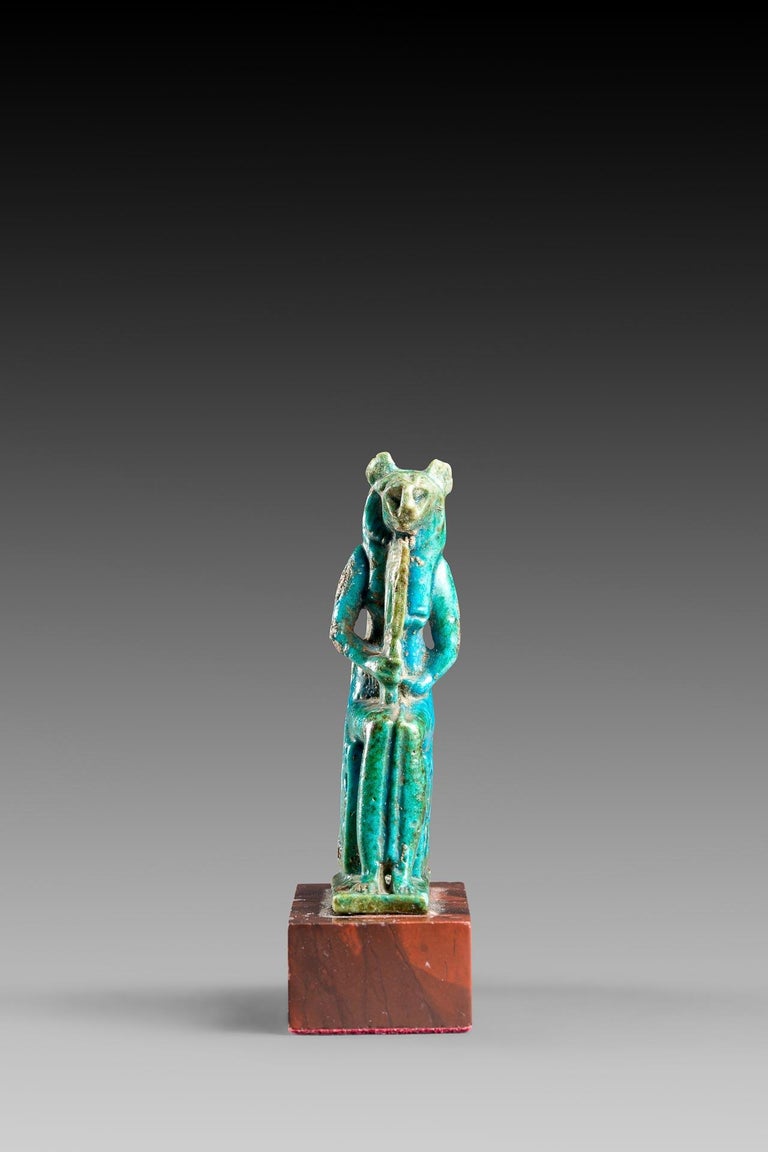Sekhmet Faience Amulet, Egypt, Late Period, '664-332 BC' For Sale at ...