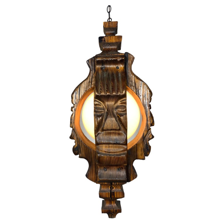 Seldom Seen Witco Tiki Figurative Hanging Swag / Pendant Chandelier For ...
