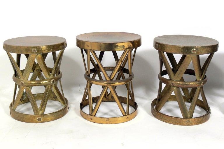Selection of Brass Stools at 1stDibs