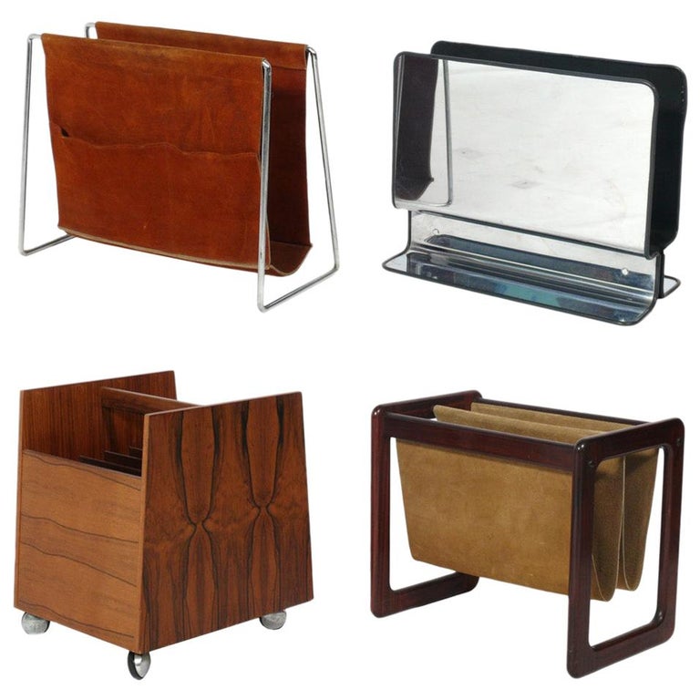 Selection of Mid-Century Modern Magazine Racks For Sale at 1stDibs