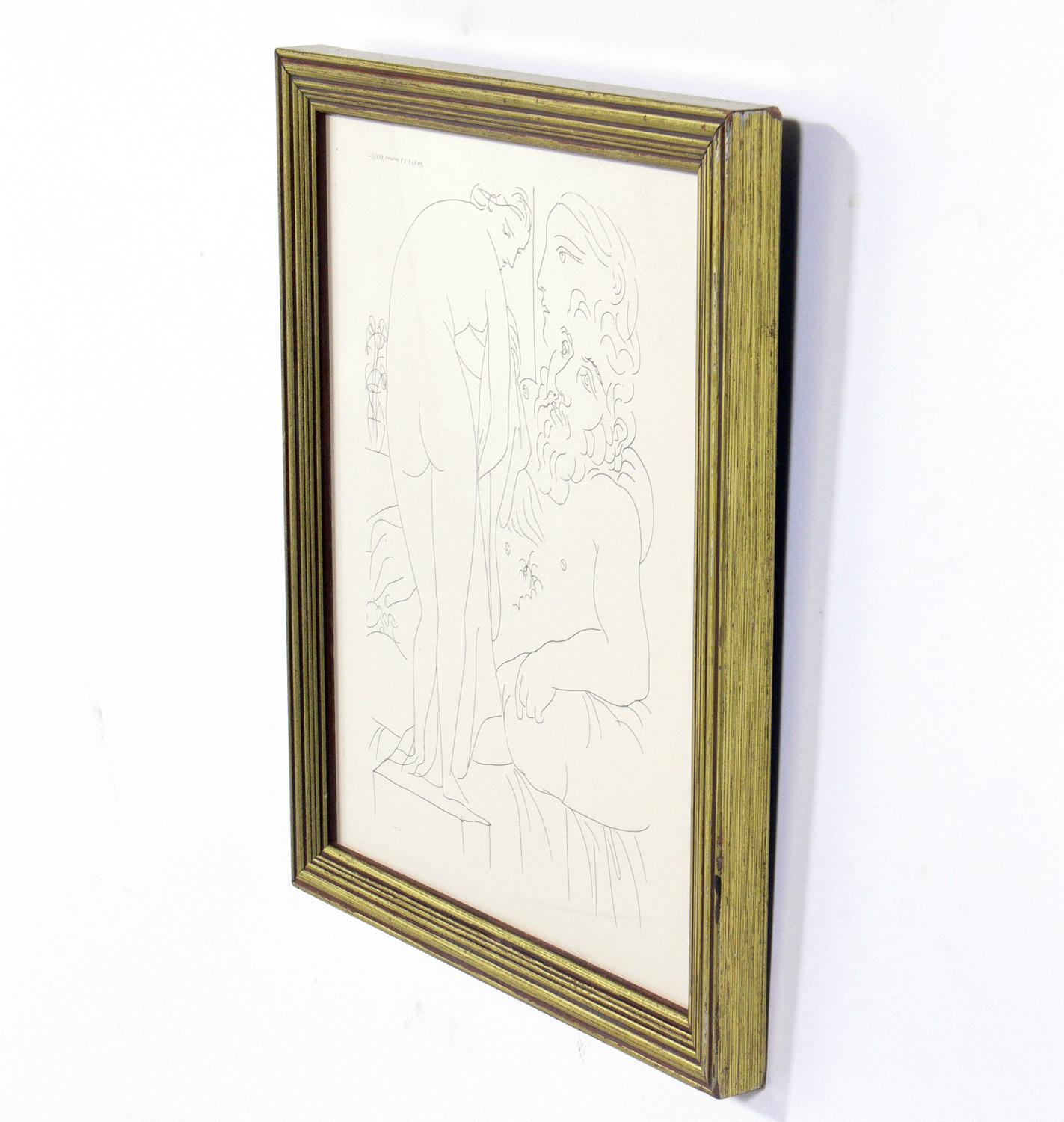 Selection of Pablo Picasso Prints in Vintage Gilt Frames at 1stDibs ...