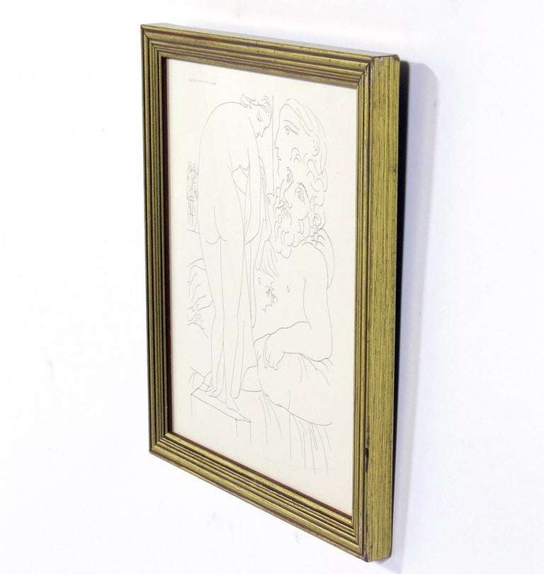 Selection of Pablo Picasso Prints in Vintage Gilt Frames For Sale at ...