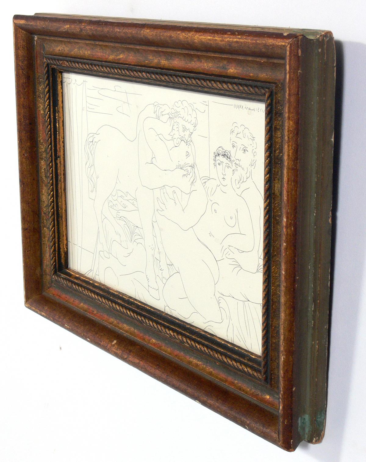 Selection of Pablo Picasso Prints in Vintage Gilt Frames at 1stDibs ...