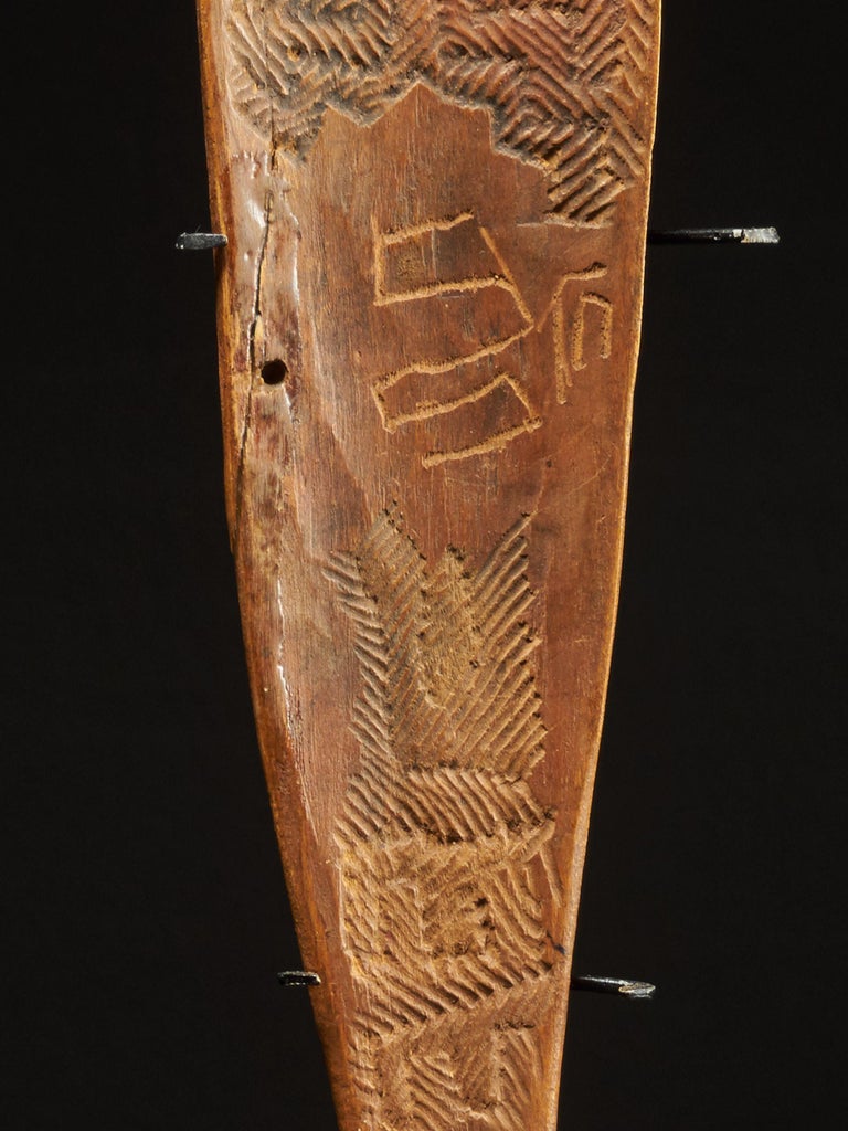 Selection of Three Aboriginal Traditional Weapons, Boomerang and Two ...