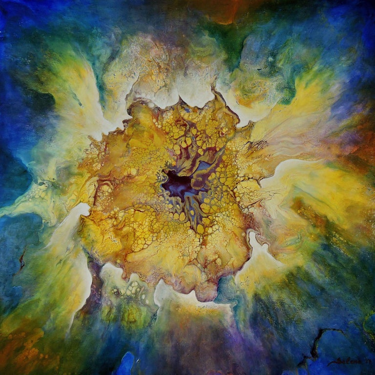 Selene Art - The Fate of the Universe, Painting, Acrylic on Wood Panel ...