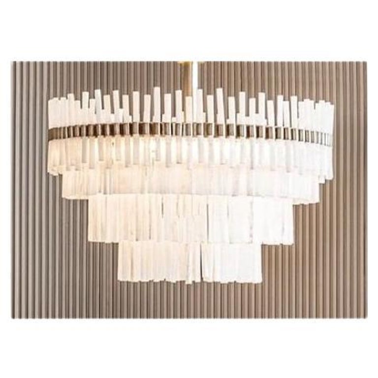 Selenite Chandelier Lamp 100 by Aver For Sale at 1stDibs