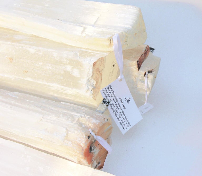 Selenite Logs 'Set of 6' For Sale at 1stDibs