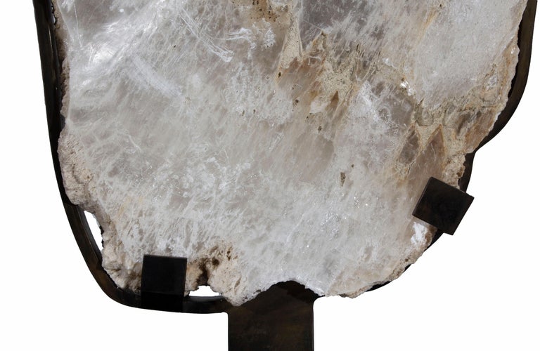 Selenite Sculpture on Museum Mount For Sale at 1stDibs