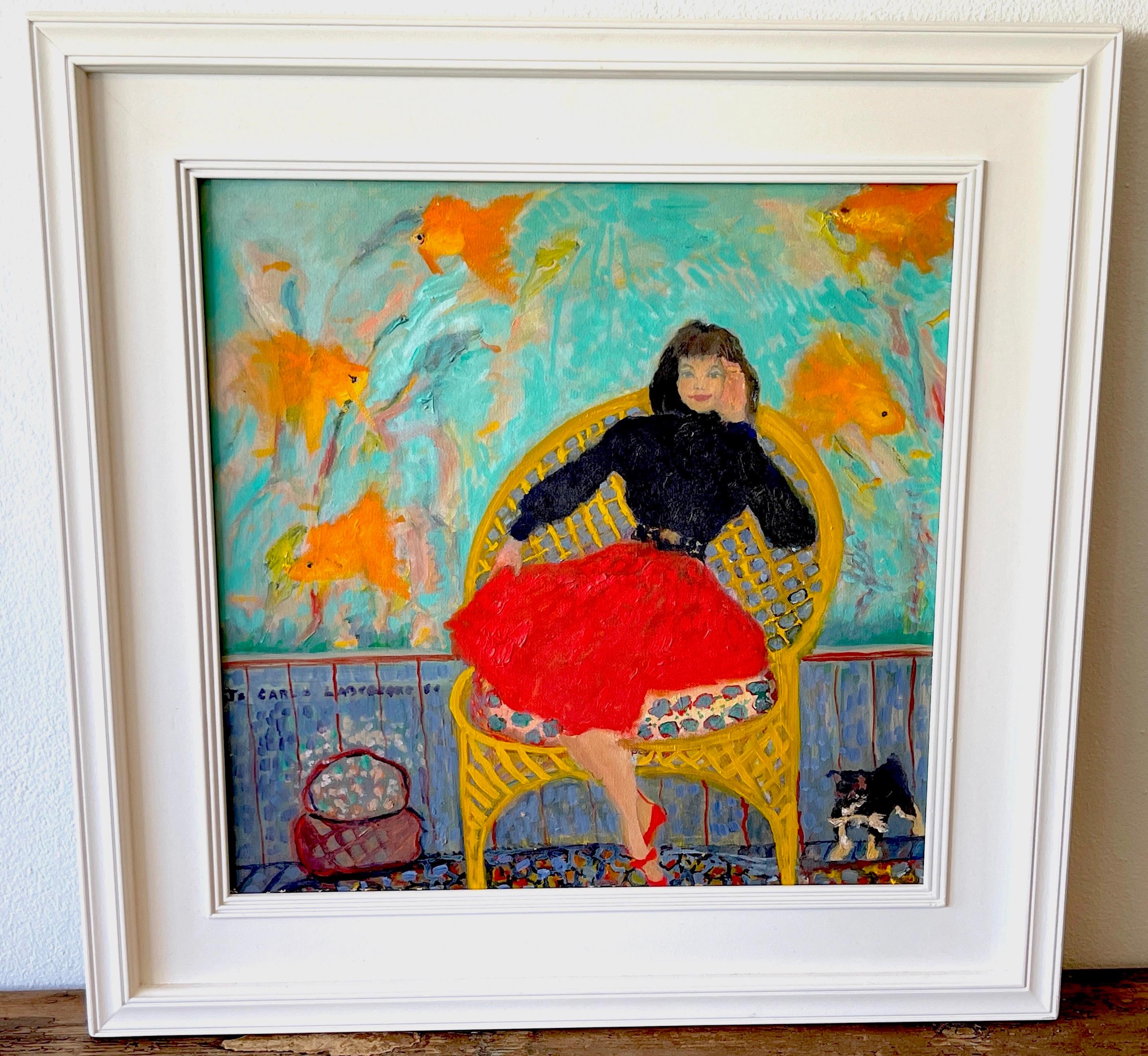 'Self Portrait' by Ouida George for Carl Labrocke, 1980 For Sale at 1stDibs