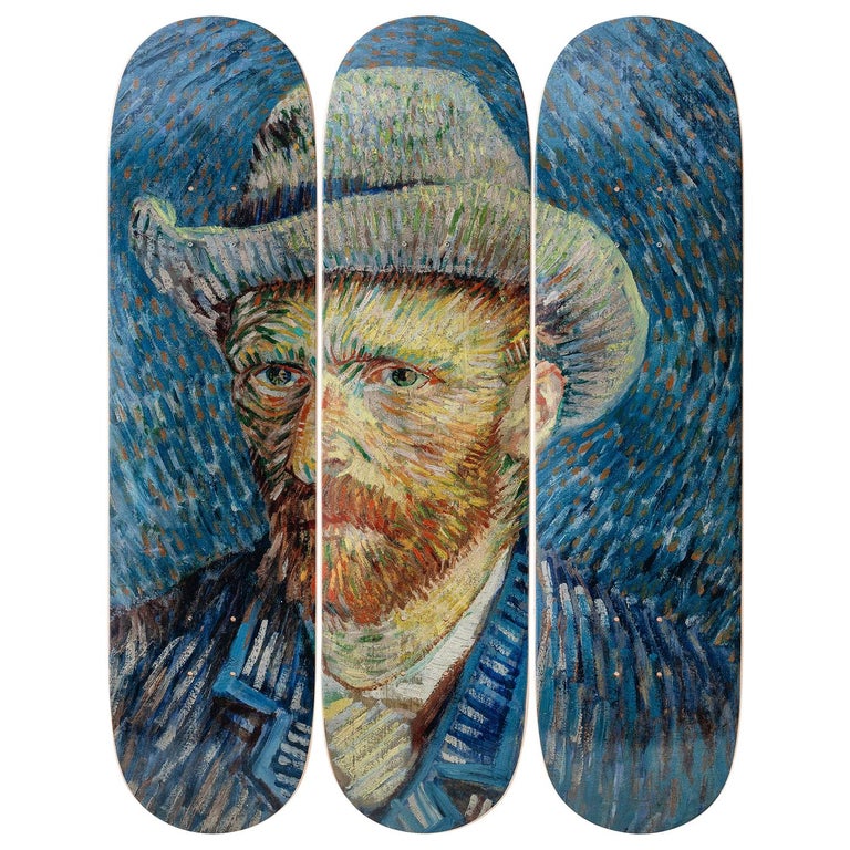 Self-Portrait Skateboard Decks after Vincent van Gogh For Sale at 1stDibs