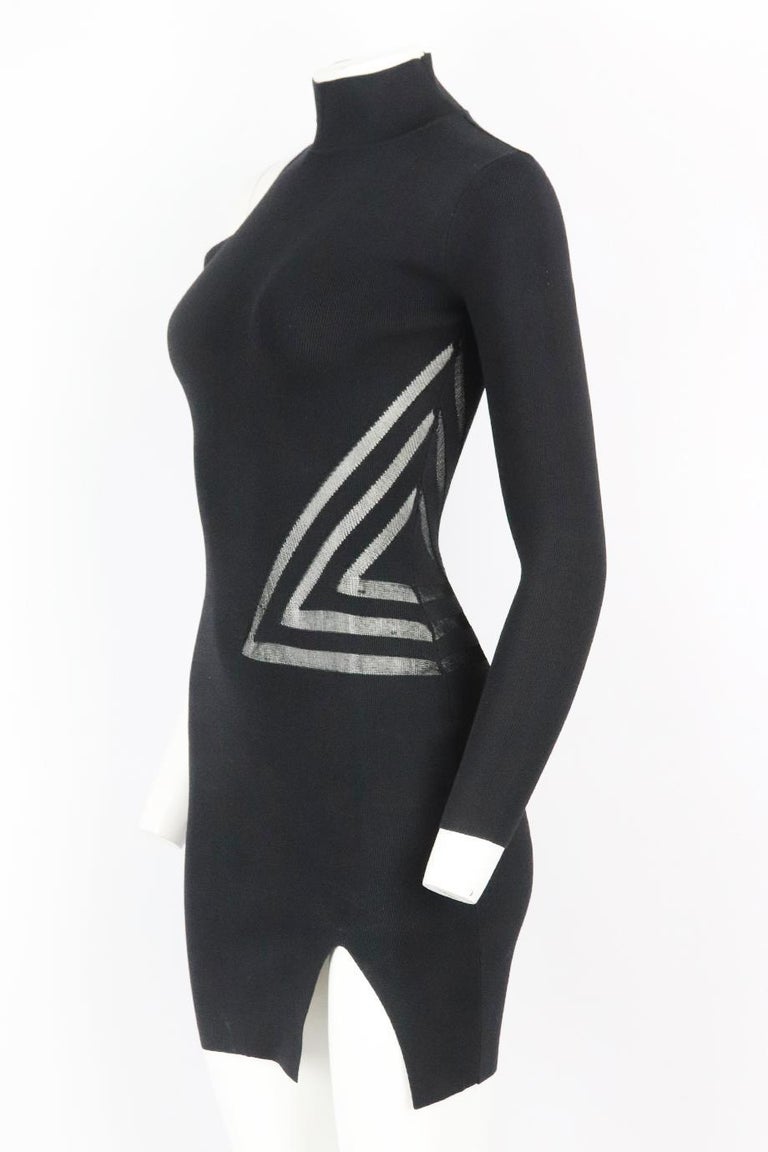 Self-portrait Stretch Knit Mini Dress Small For Sale at 1stDibs