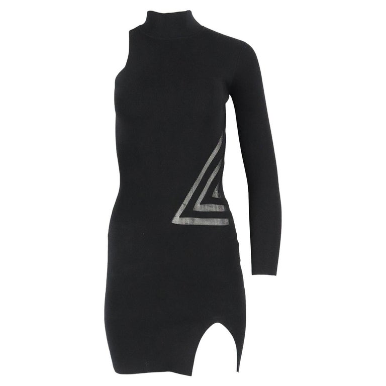 Self-portrait Stretch Knit Mini Dress Small For Sale at 1stDibs