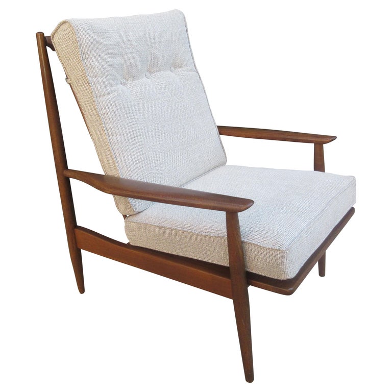 Selig Open-Arm Lounge Chair at 1stDibs
