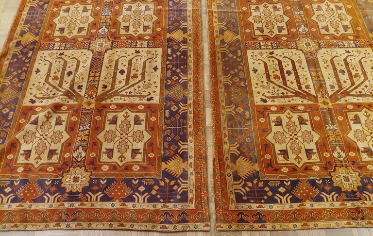 Semi-Antique English Portiere Velvet Tapestries, Turkish Work Design ...