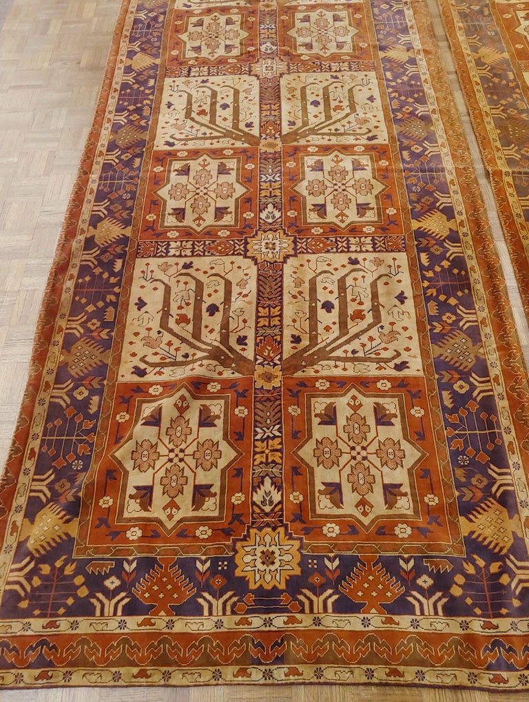 Semi-Antique English Portiere Velvet Tapestries, Turkish Work Design ...