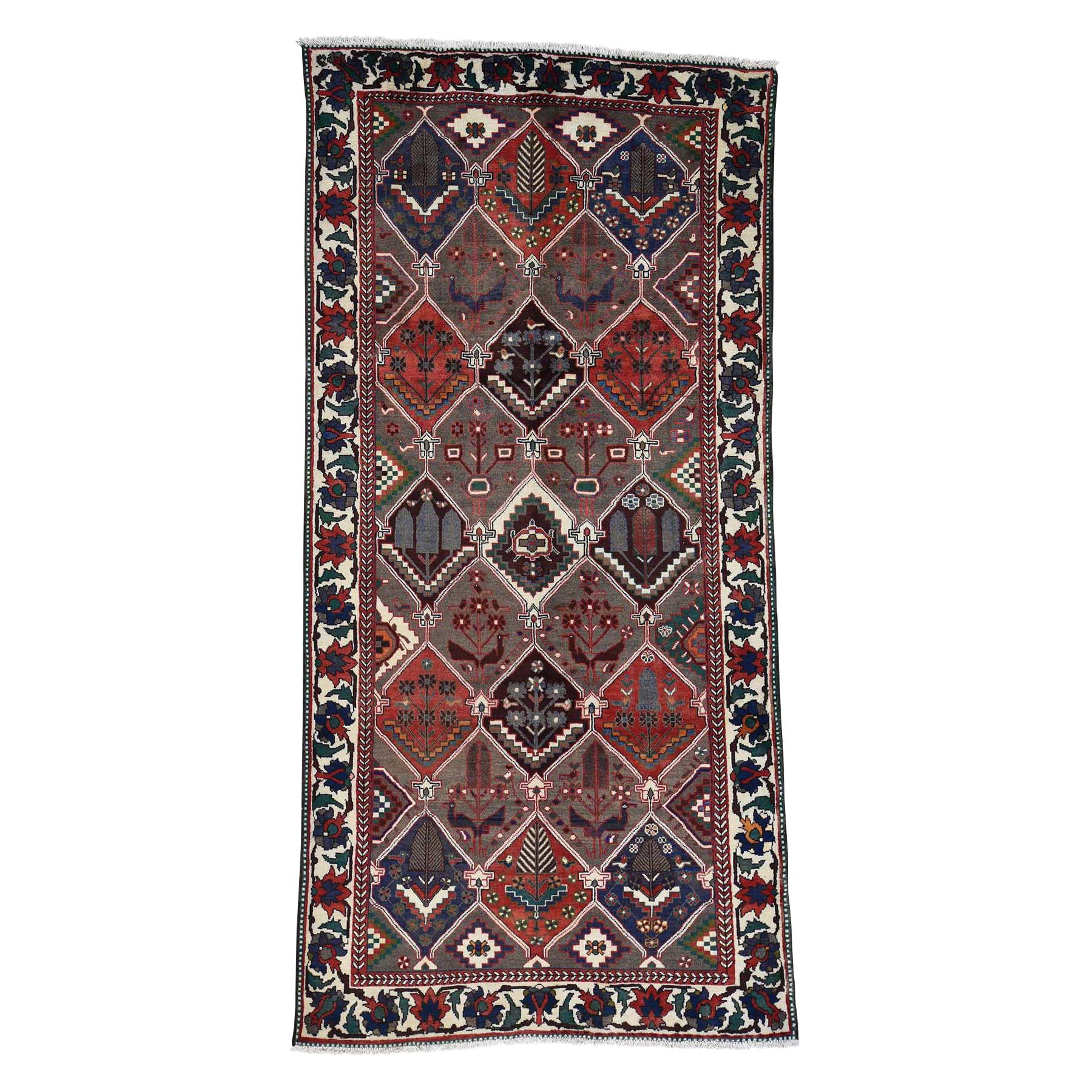 Antique Persian Bakhtiari Rug with Four Season Garden Design For Sale ...