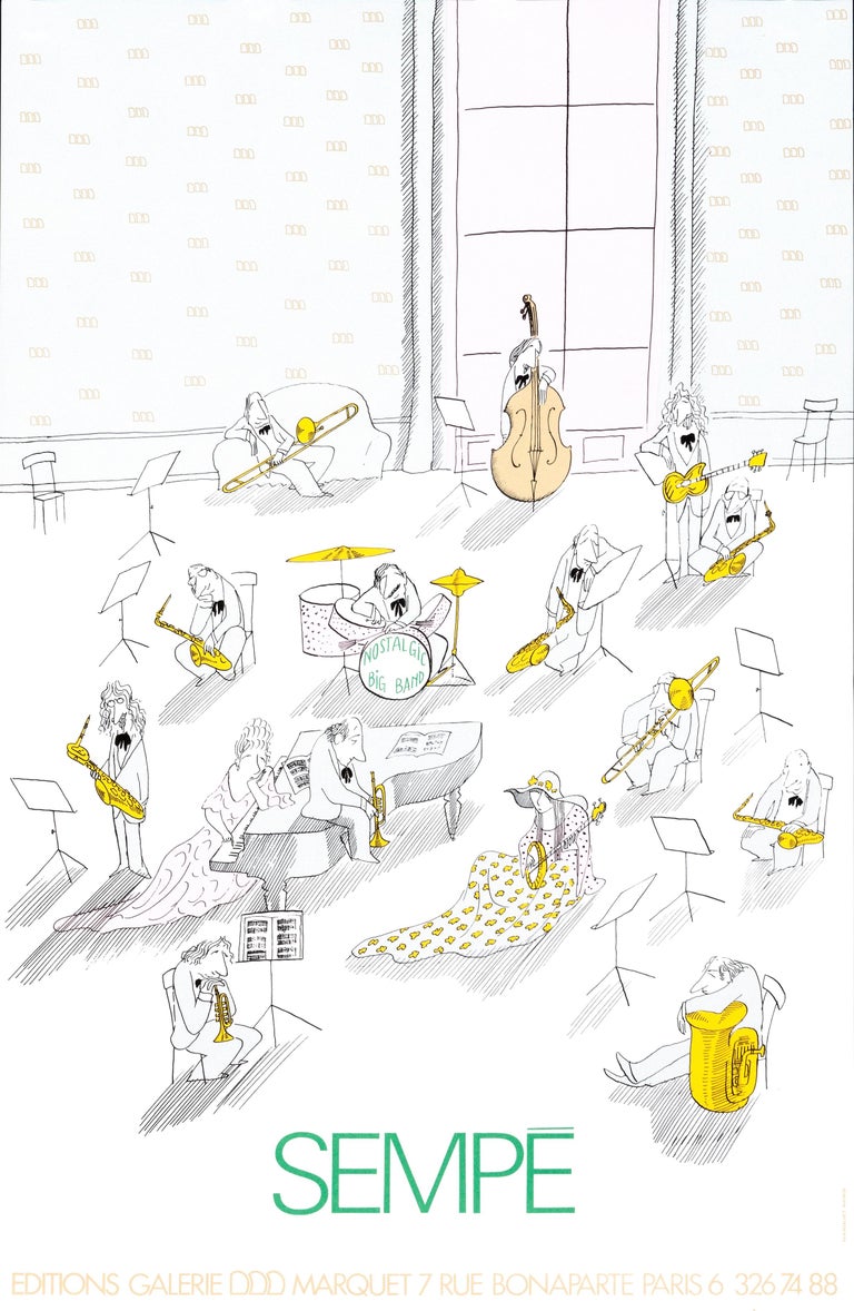 Sempé - "Sempe - Editions Galerie Marquet" Original Vintage Exhibition ...