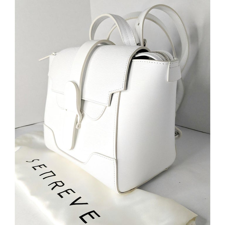 Senreve Mini Maestra White Crossbody Backpack at 1stDibs