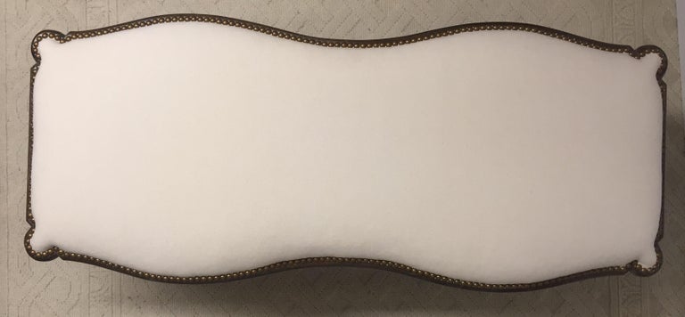 Sensational Curvy Irregular Shaped French Carved Walnut Bench For Sale ...