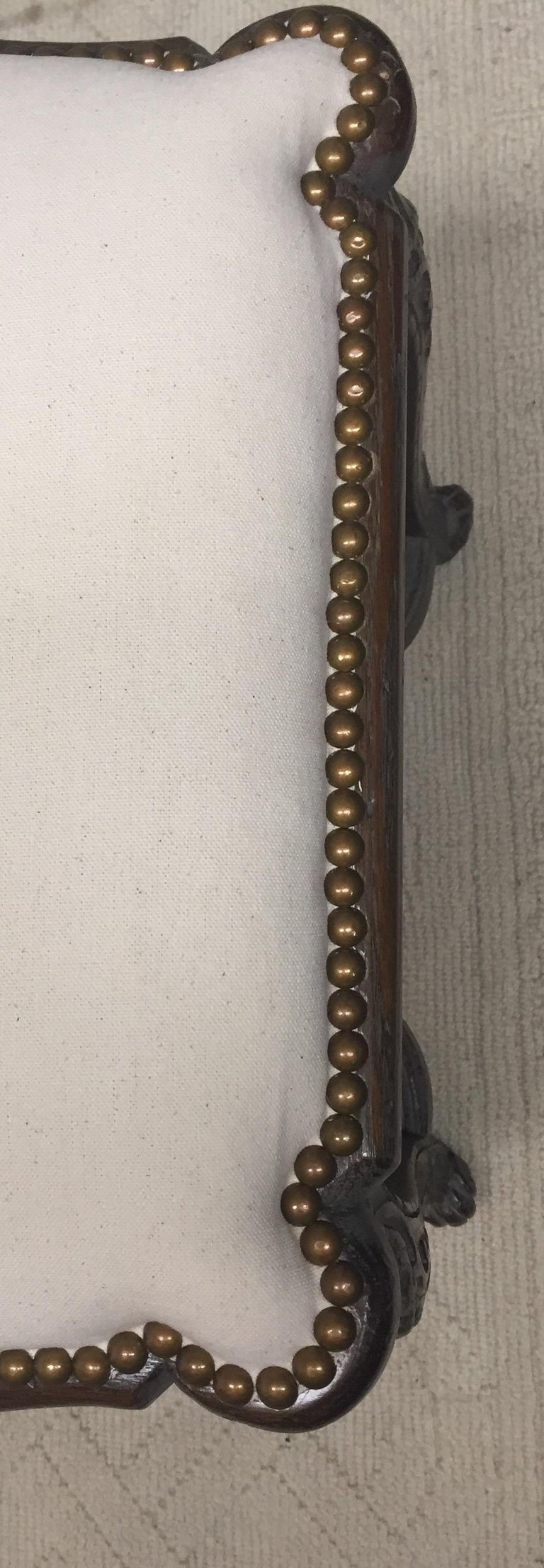 Sensational Curvy Irregular Shaped French Carved Walnut Bench For Sale ...