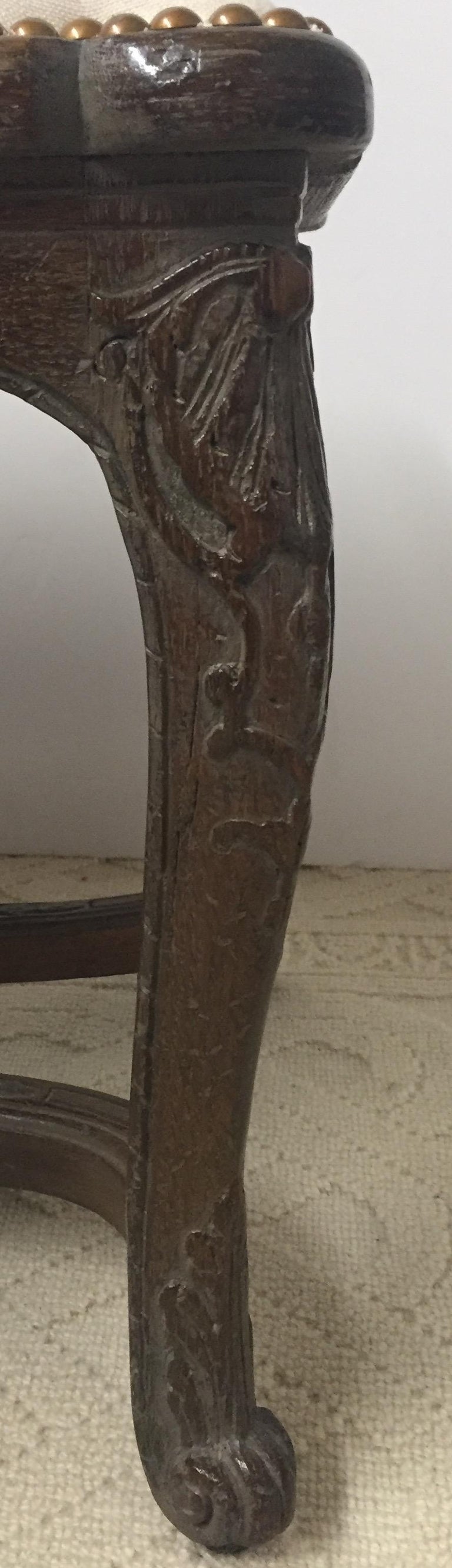 Sensational Curvy Irregular Shaped French Carved Walnut Bench For Sale ...