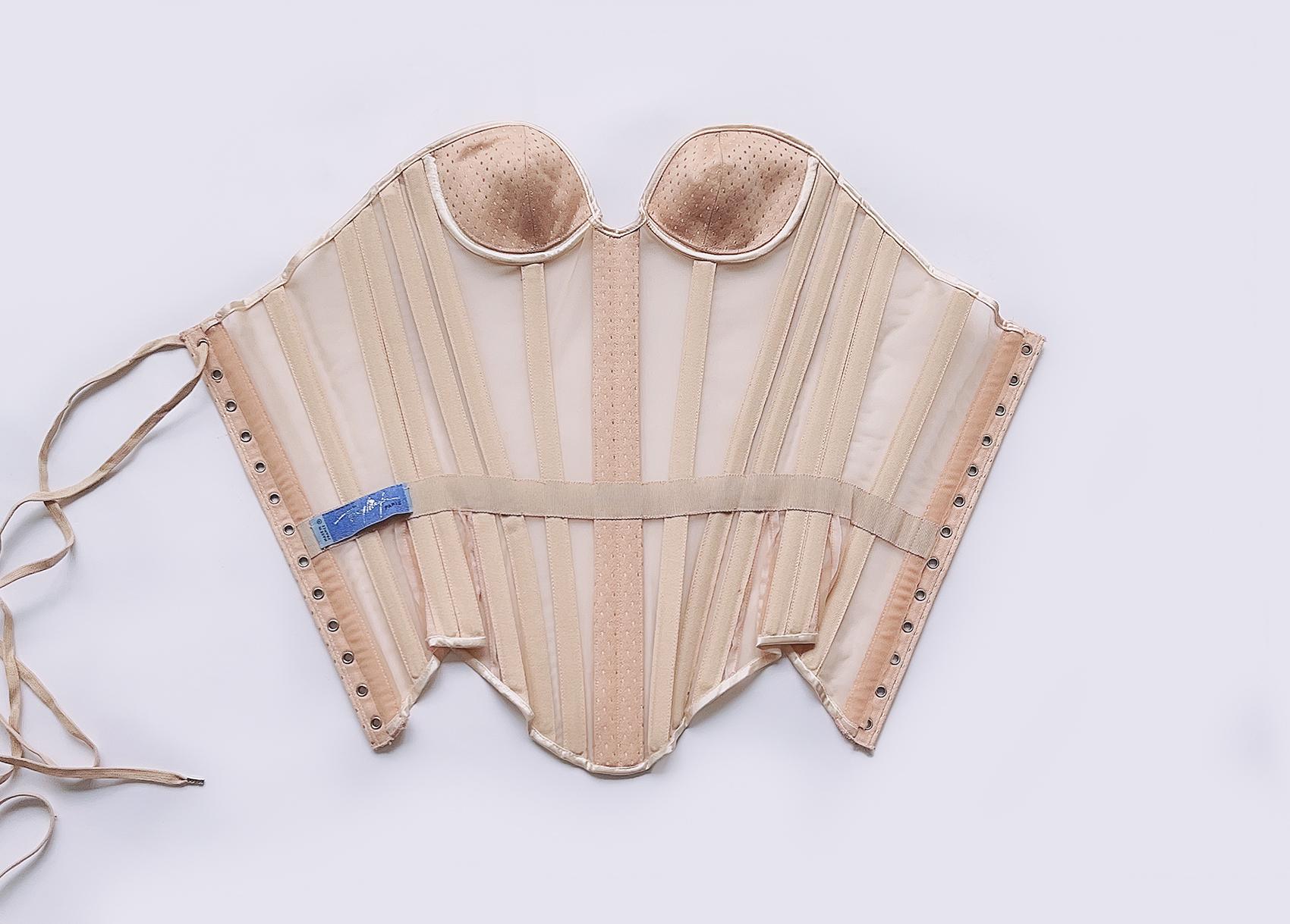 Sensational Iconic Corset Mister Pearl for Thierry Mugler Semi Sheer ...