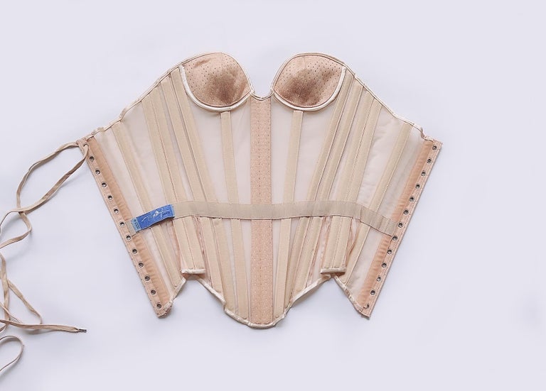 Sensational Iconic Corset Mister Pearl for Thierry Mugler Semi Sheer ...
