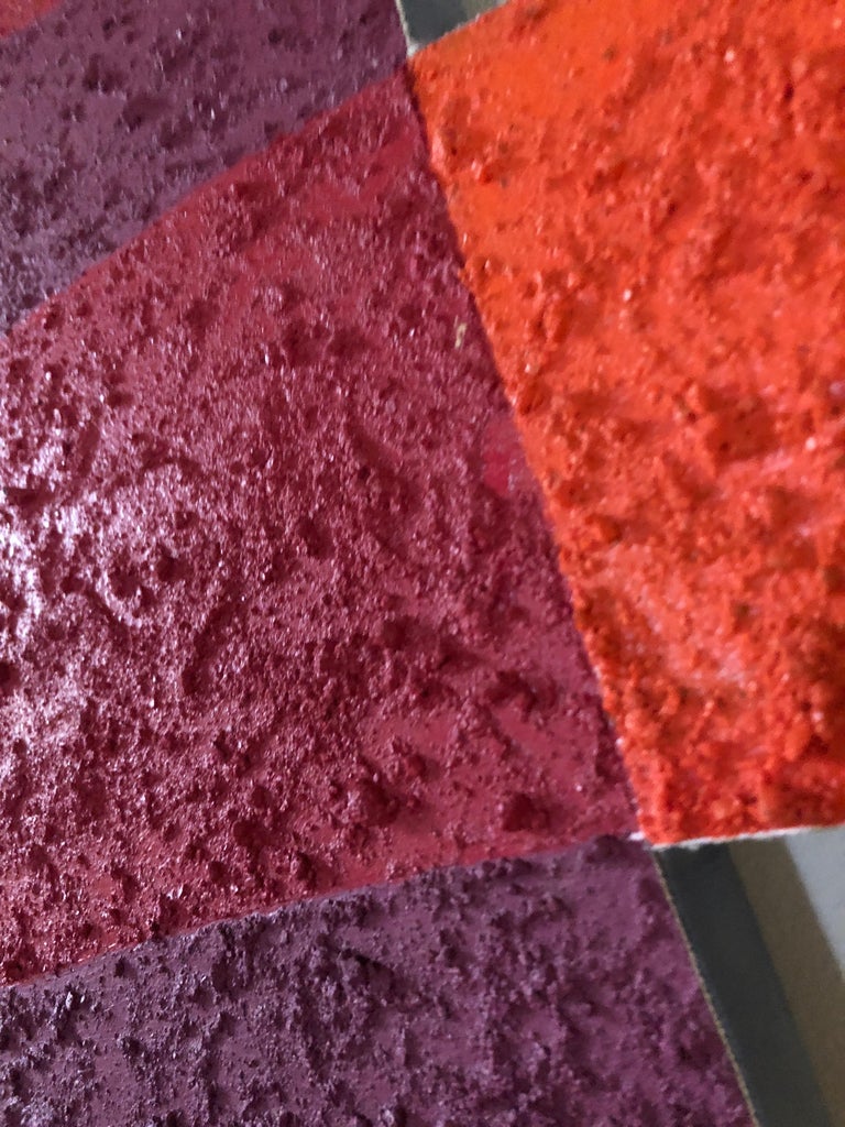 Sensational Large Abstract Cut Out Sculptural Wall Painting For Sale at ...