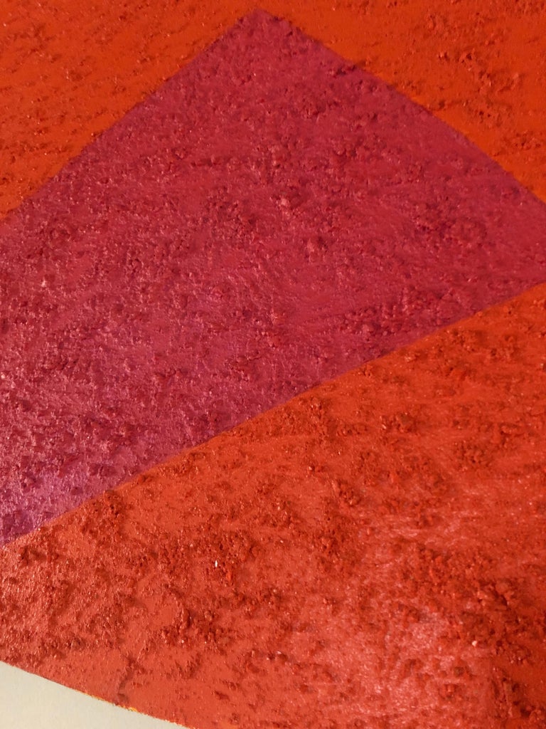 Sensational Large Abstract Cut Out Sculptural Wall Painting For Sale at ...