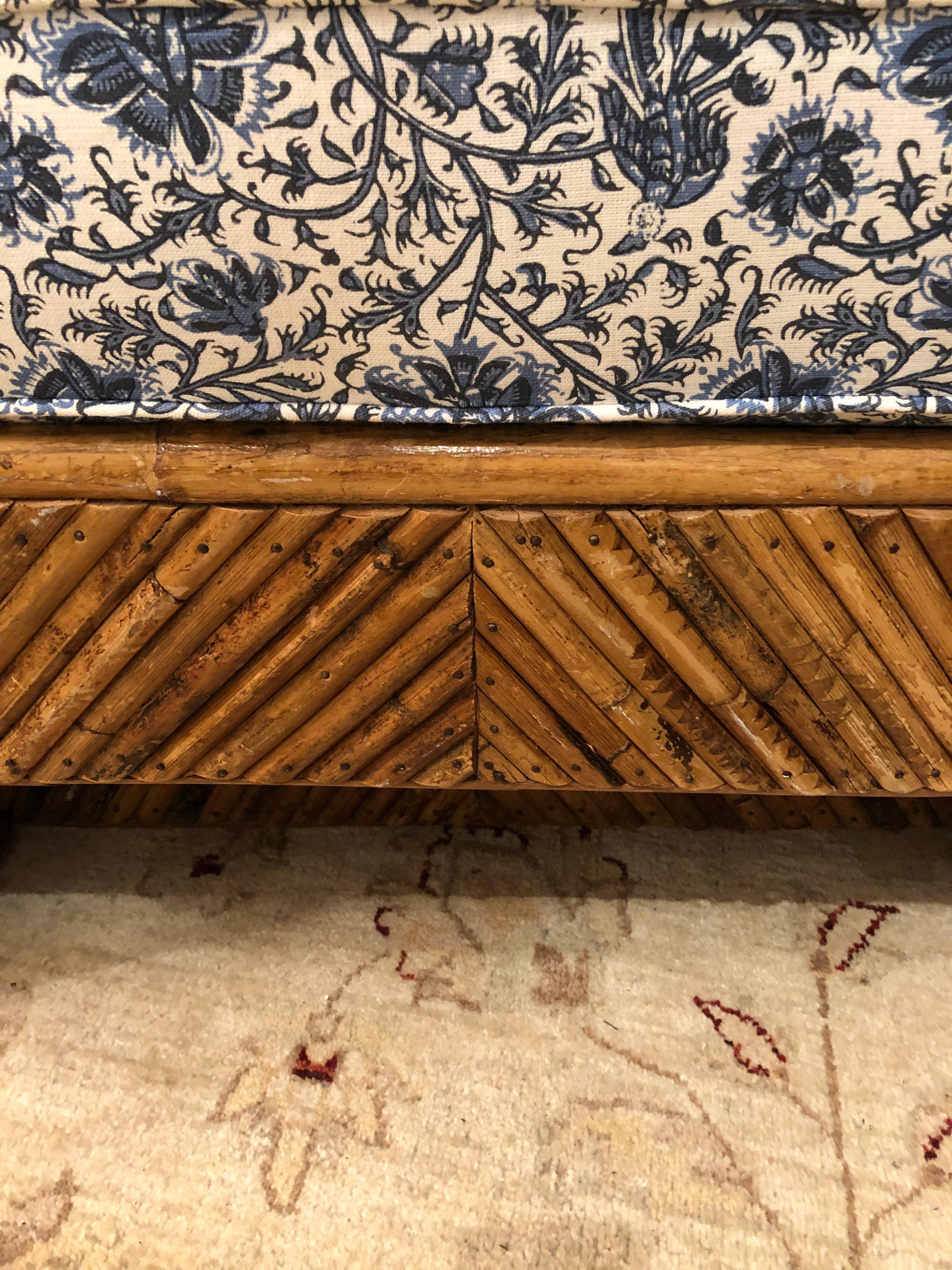 Sensational Large Beautifully Constructed Vintage Split Reed Club Chair ...