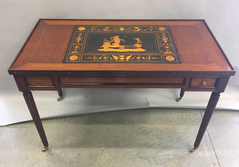 Sensational Regency Style Italian Inlaid Game Table at 1stDibs