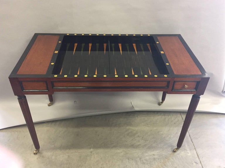 Sensational Regency Style Italian Inlaid Game Table at 1stDibs