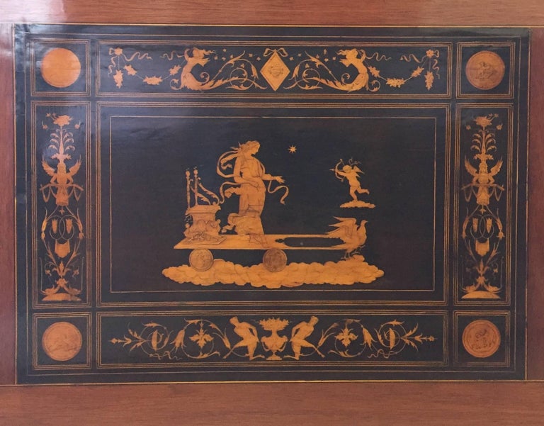 Sensational Regency Style Italian Inlaid Game Table at 1stDibs