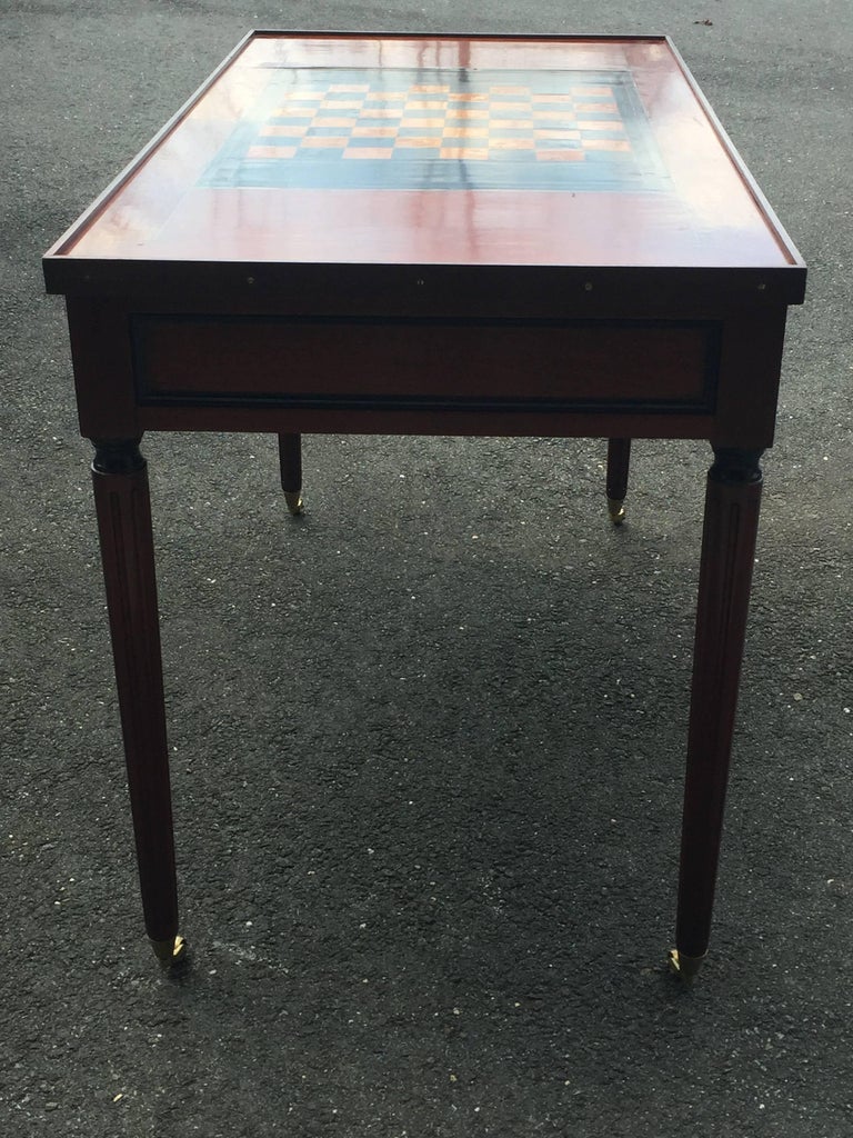 Sensational Regency Style Italian Inlaid Game Table at 1stDibs